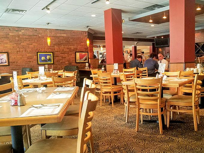 The dining room's warm tones and thoughtful spacing create that rare restaurant magic – intimate without being cramped.