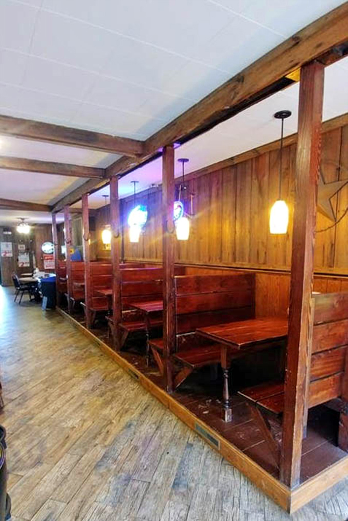 These wooden booths have witnessed decades of first dates, family dinners, and friendly gatherings—each one with its own story to tell.