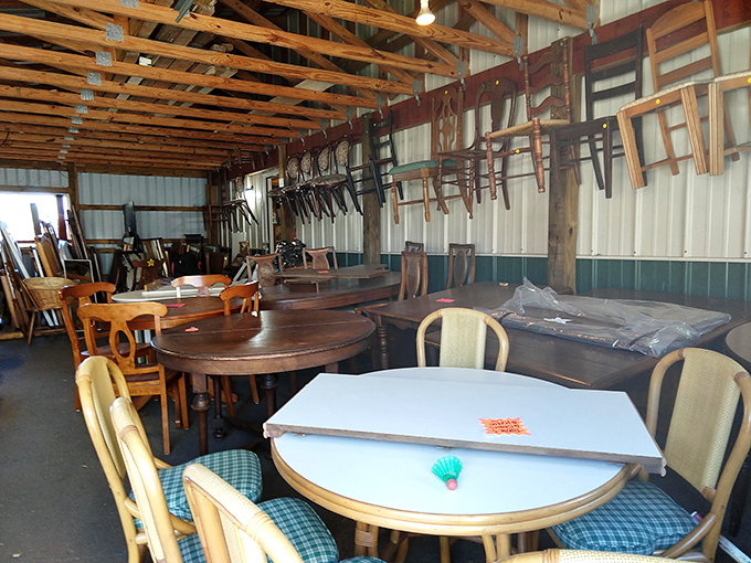 Dining set matchmaking happens here. That blue-checkered chair set might just be your kitchen's soulmate waiting to be discovered.