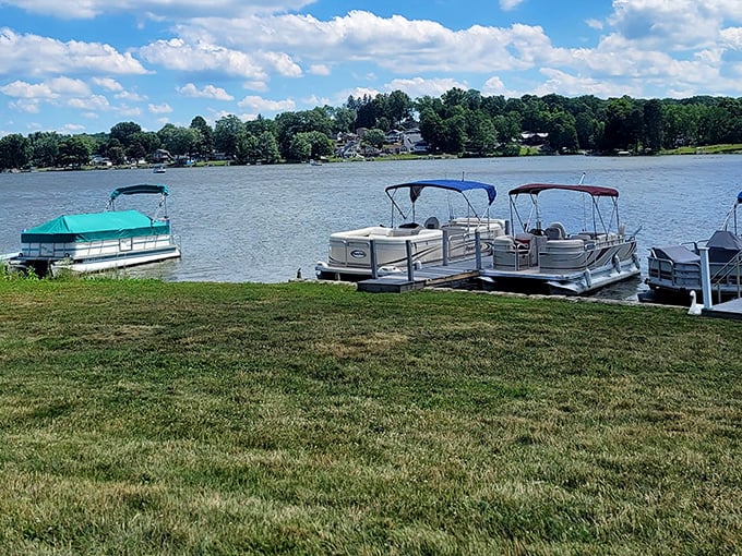 The dock stretches into possibilities – morning meditation spot, afternoon fishing perch, or sunset viewing platform.