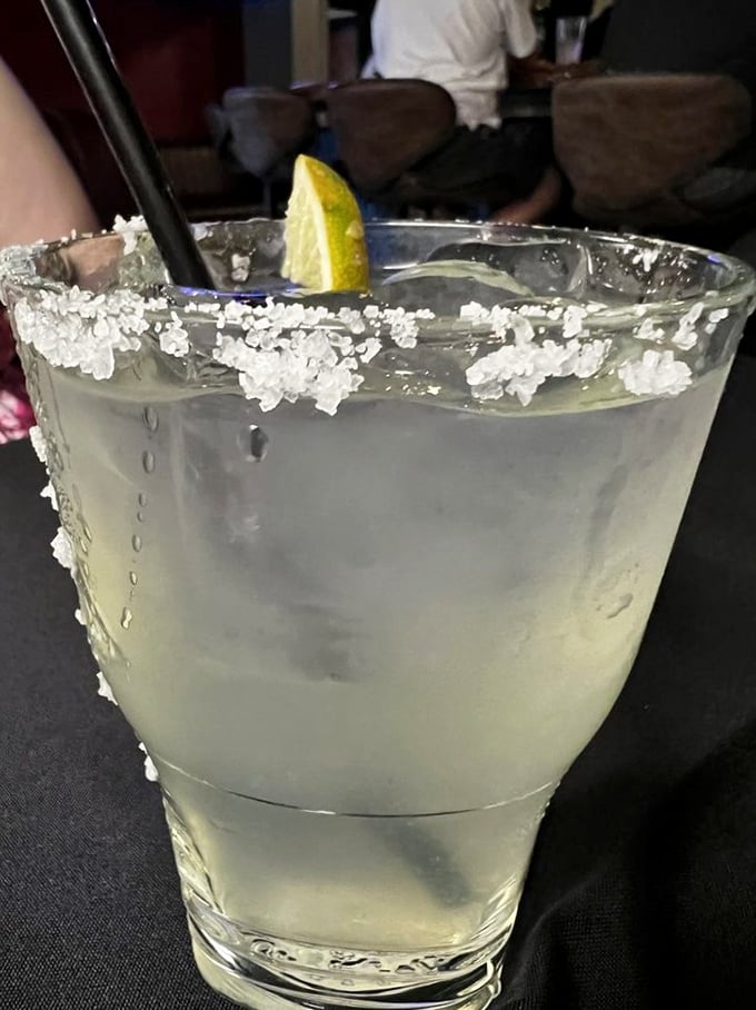 Their margarita comes with a salt-crusted rim that's like the perfect frame around a work of art—refreshing, balanced, and dangerously easy to enjoy.