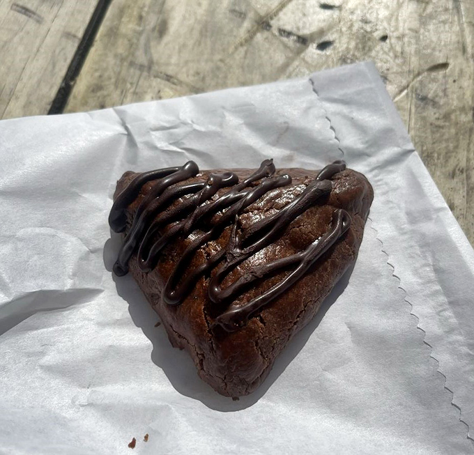 This chocolate hamantashen isn't just a pastry—it's edible history with a drizzle of chocolate for good measure.