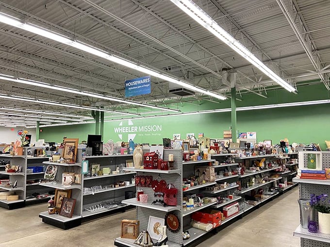 The housewares section transforms kitchen dreams into reality with shelves of practical treasures and decorative finds for every home style.