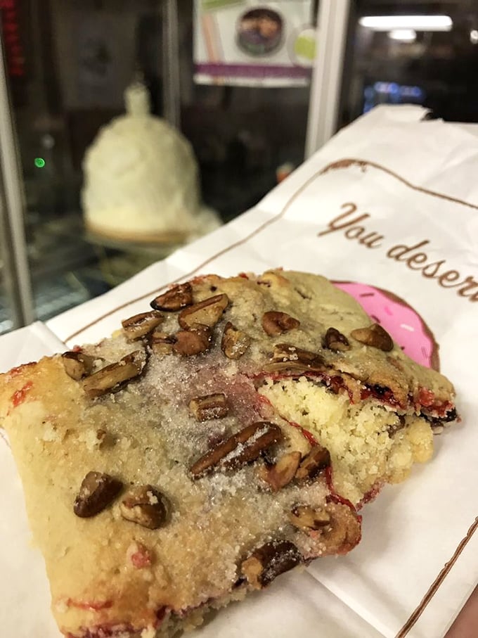 This isn't just pastry—it's architecture. Layers of buttery dough and fruit filling creating a delicious geometry problem I'd happily solve any day.