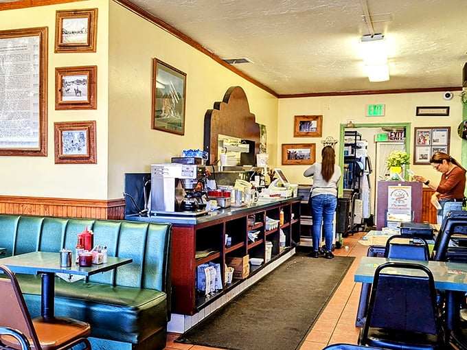 The counter area—command central for coffee refills and the exchange of local gossip that's been perfected since before smartphones.