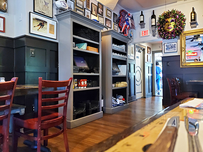 Eclectic decor that feels collected, not decorated – like dining at your most interesting friend's house.