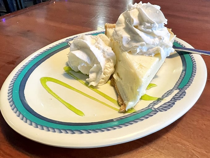 Key lime pie that strikes the perfect balance between sweet and tart – the Florida dessert equivalent of hitting the lottery on your first scratch ticket.