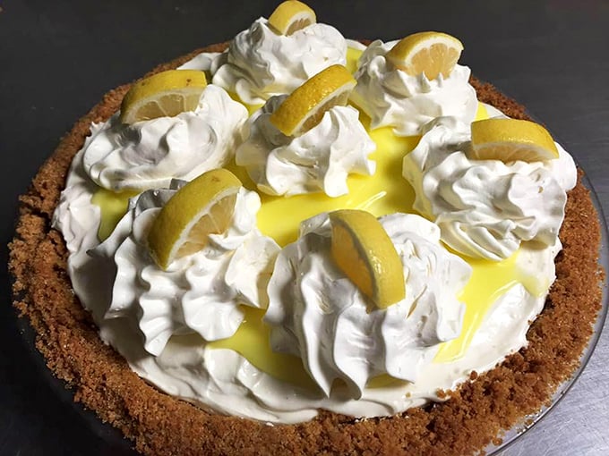 Lemon cream pie that strikes the perfect balance between tart and sweet. Dessert nirvana topped with clouds of whipped cream.