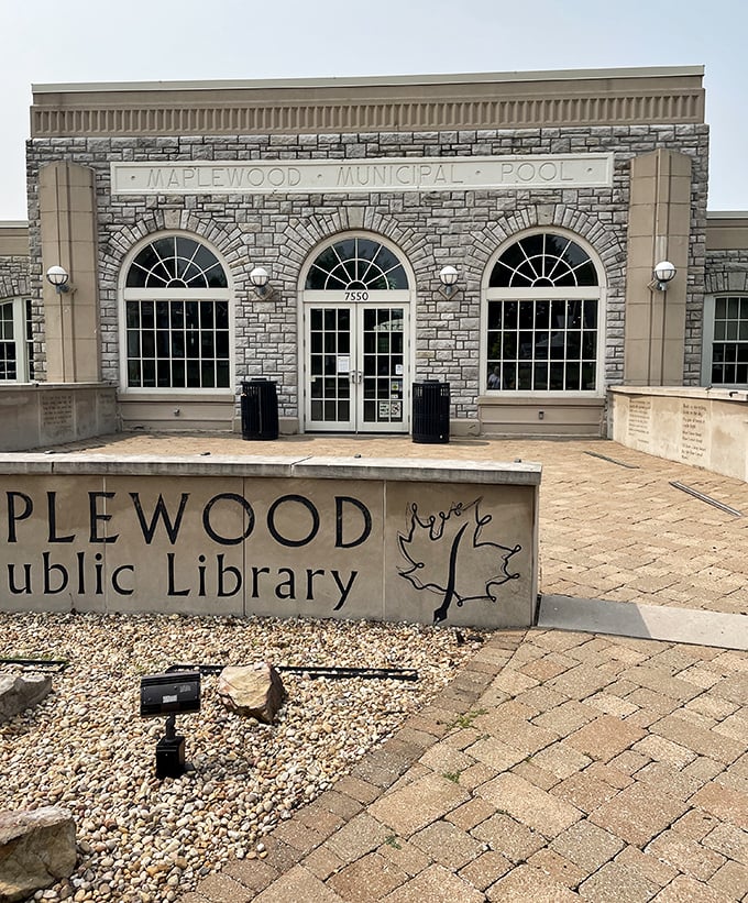 The Maplewood Public Library's stunning stone façade houses literary treasures and community resources – the intellectual heart of this charming community.