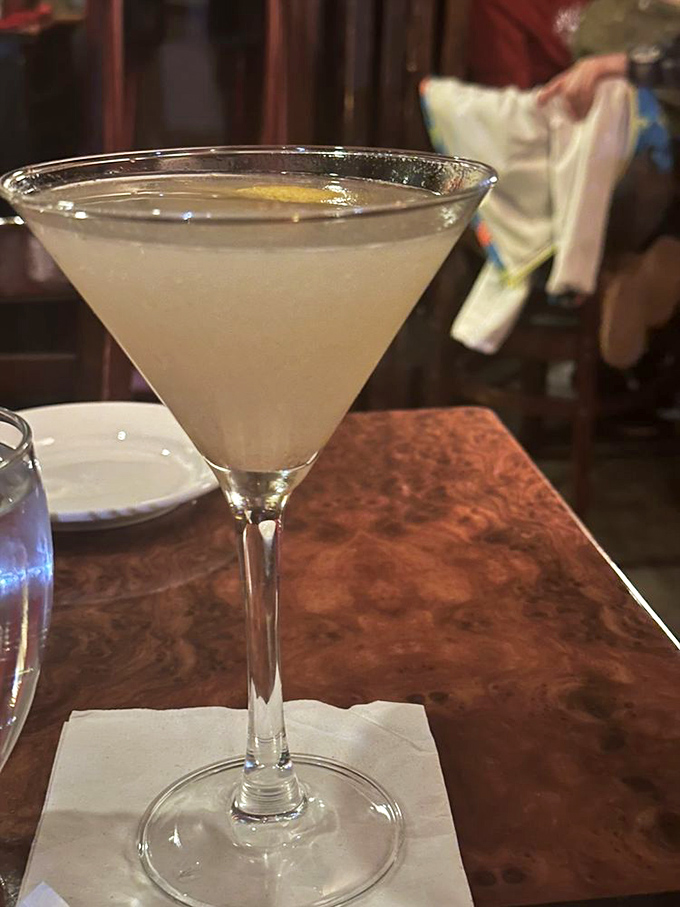 Crystal clear and perfectly chilled, this martini isn't just a drink – it's a pause button for life's hectic moments.