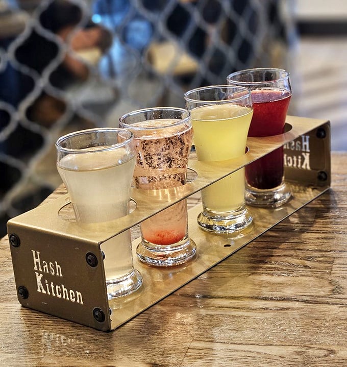 The mimosa flight—because sometimes choosing just one flavor before noon is simply asking too much of a person.