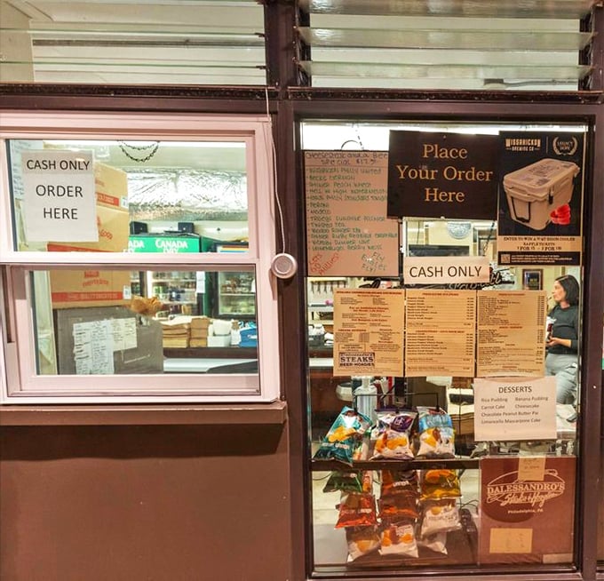 The ordering window – where dreams come true and indecision is frowned upon. Know your order or risk the gentle scorn of locals.