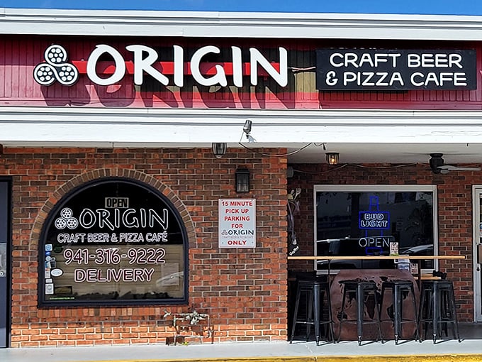 Origin Craft Beer & Pizza Café solves the eternal question: "What goes better with artisanal pizza than locally brewed beer?" The answer: nothing.