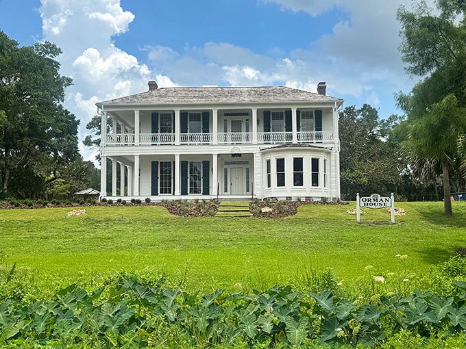 The Orman House stands as a testament to antebellum elegance, its wraparound porch practically begging for a glass of sweet tea and a long conversation.