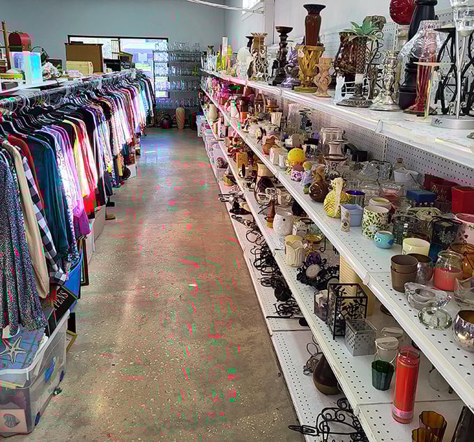 Aisle of inspiration where home décor meets nostalgia. One person's "what was I thinking?" becomes another's "exactly what I was looking for!"