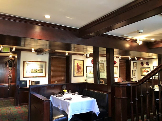 Private booths with crisp white tablecloths where business deals are sealed, anniversaries celebrated, and diet plans temporarily suspended.