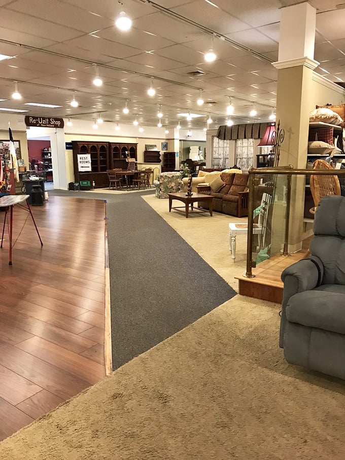 Department store layout, thrift store prices. The thoughtful organization makes treasure hunting feel less like work and more like adventure.