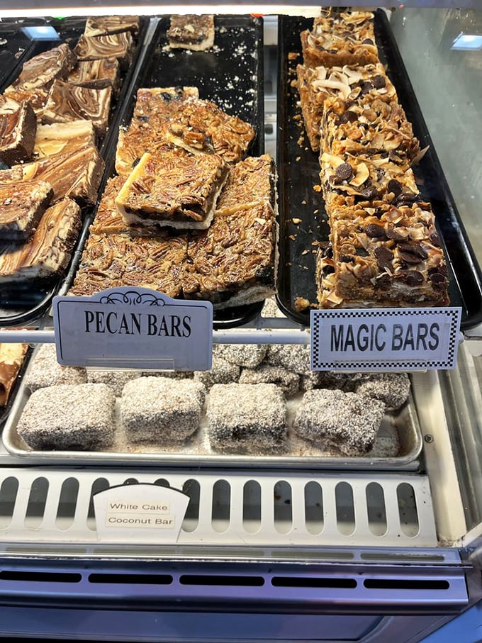 Pecan and magic bars that live up to their name—one bite and you'll believe David Copperfield himself conjured these sweet, nutty treasures.