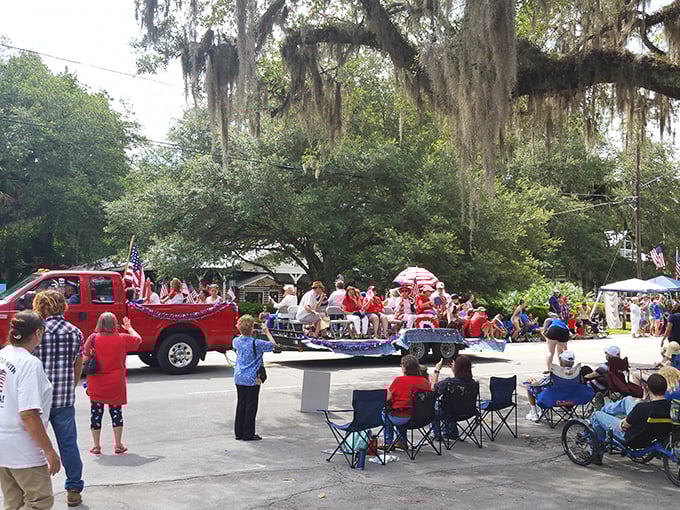Micanopy's Fourth of July parade embodies small-town America at its finest—where everyone's either in the parade or watching it.