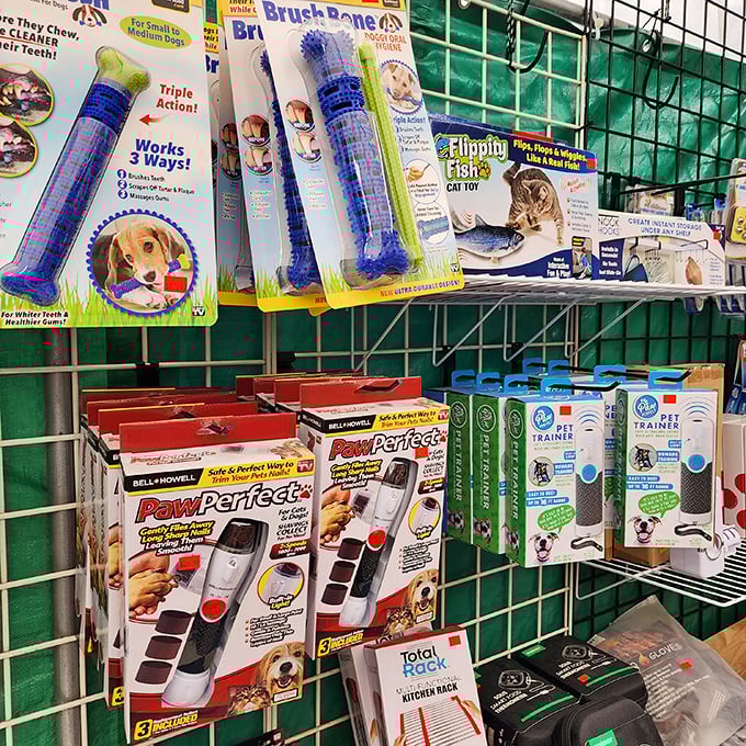 Pet paradise in product form – because our four-legged family members deserve their own section of impulse purchases too.