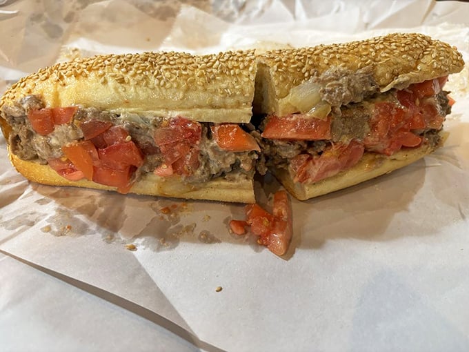 A Philly cheesesteak sandwich that could make Rocky Balboa weep tears of pure Philadelphia pride.