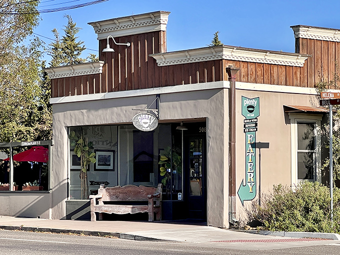 Plenty on Bell's storefront promises exactly what its name suggests—plenty of reasons to linger over coffee and pastries.