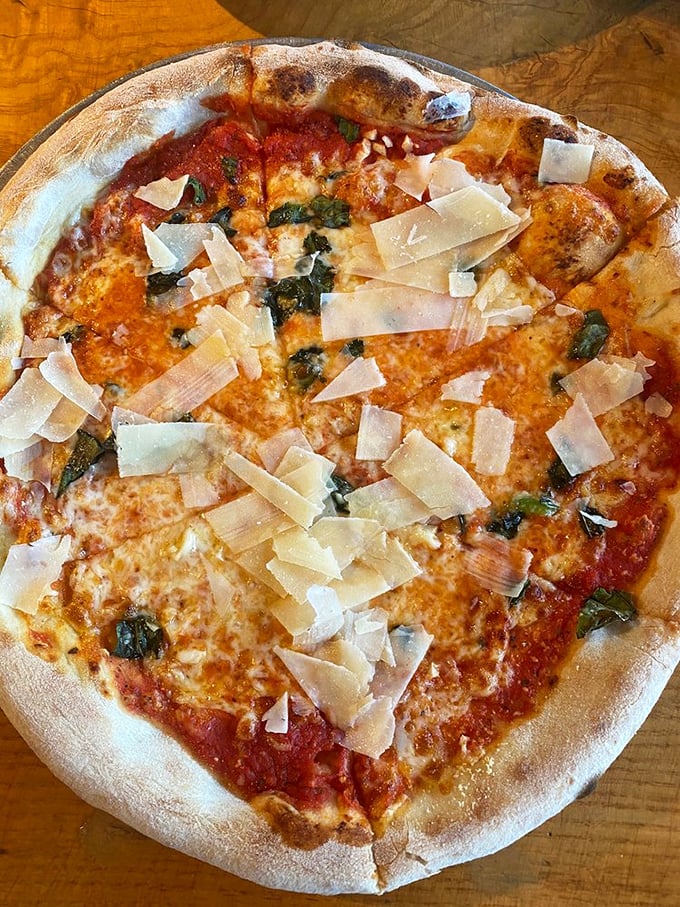 Shaved Parmesan adds the exclamation point to this cheese lover's dream—proof that "too much cheese" is a myth.