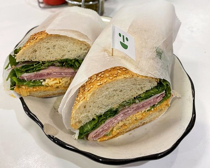The "So Long Sal" sandwich doesn't just satisfy hunger—it creates memories. Those layers of turkey, greens, and whatever magic they've spread inside deserve their own fan club.