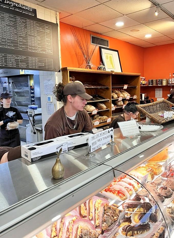 The warm, inviting staffs feels like dining in Oma's kitchen – if Oma had excellent taste in rustic-modern design.