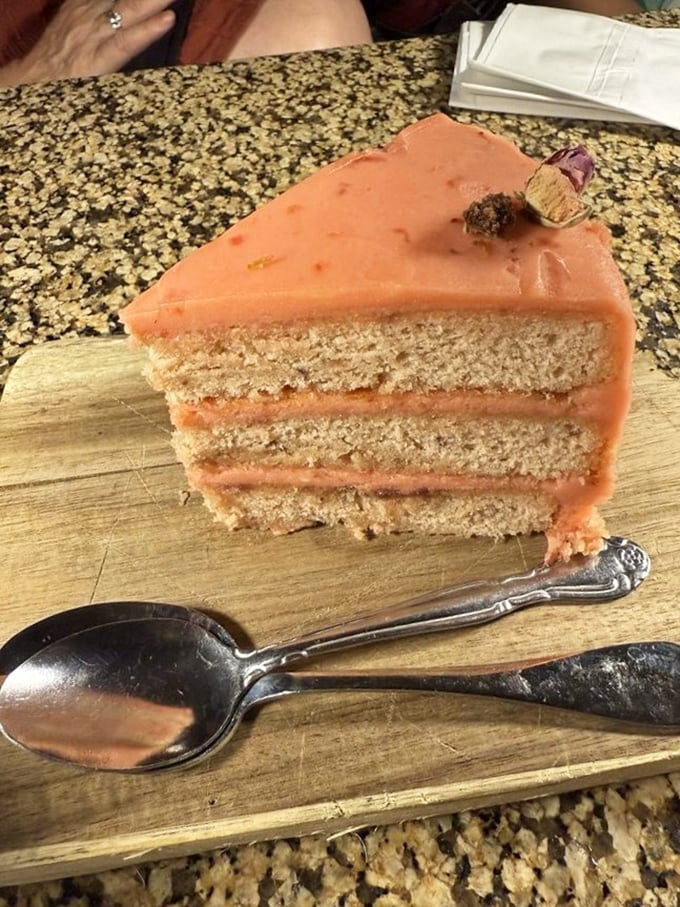 A slice of cake that doesn't need social media validation—it was collecting compliments when your parents were dating.