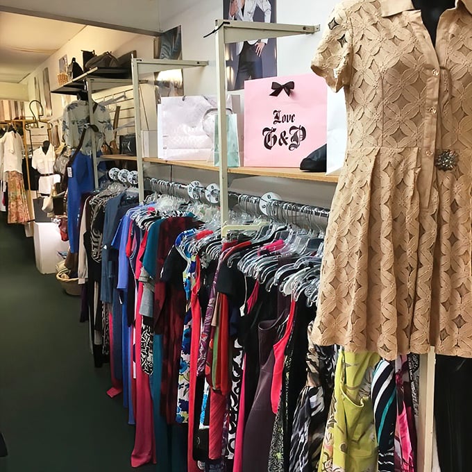 Fashion finds that span decades hang side by side, creating a timeline of style that's just waiting for the right person to discover.