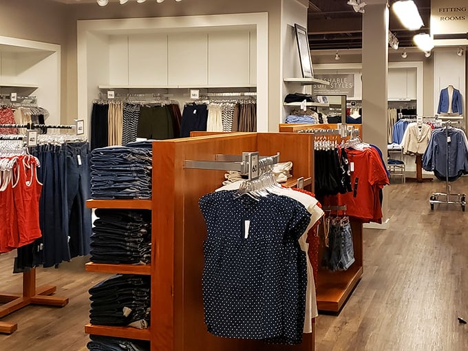 Clean lines and thoughtful displays make shopping feel less like a chore and more like a curated experience worth savoring. 