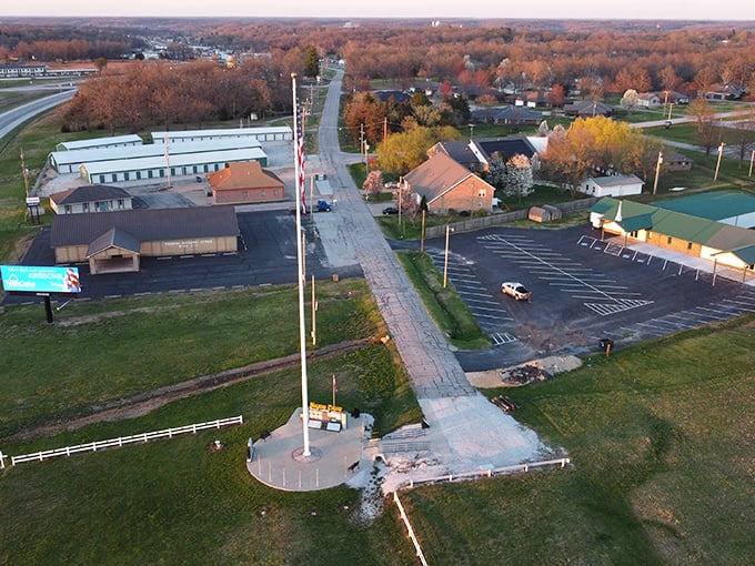 Autumn transforms Neosho into a painter's palette of warm colors, proving that small towns know how to do seasonal beauty without charging admission.