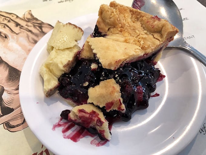 This blueberry pie isn't just dessert—it's a sweet-tart symphony that makes you forget all about counting calories.