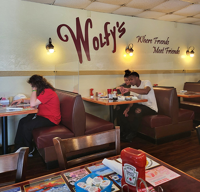"Where Friends Meet Friends" isn't just a slogan on the wall—it's the invisible ingredient in every dish served at Wolfy's.
