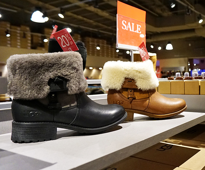 UGG boots on sale – because nothing says "desert fashion logic" like fuzzy footwear designed for snow, marked down in 100-degree heat.