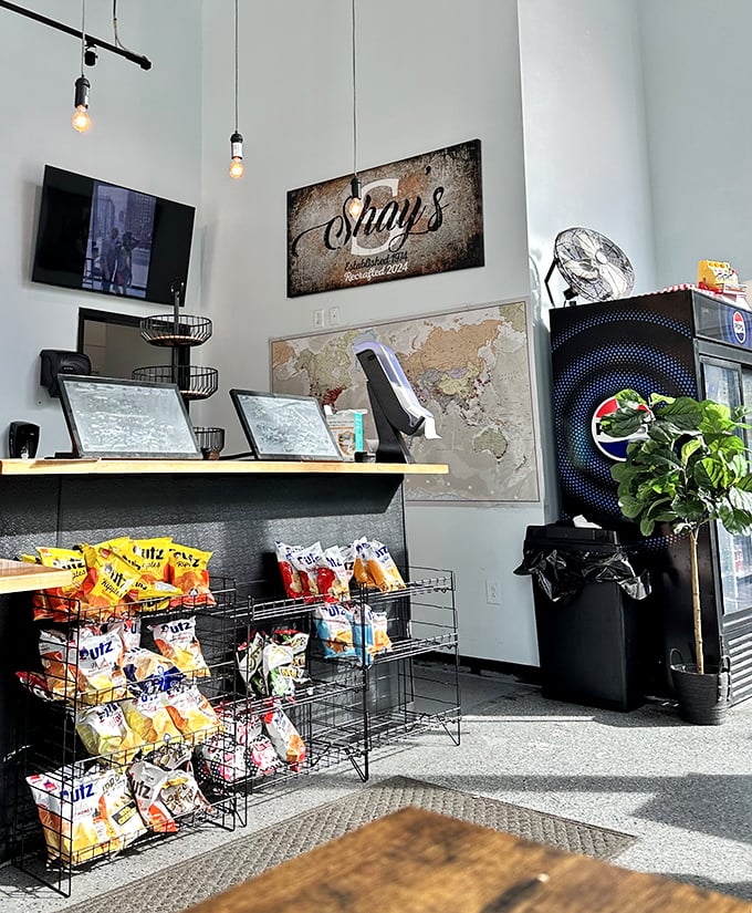 Behind this counter, sandwich dreams become reality – a modern command center where cheesesteak magic happens daily.