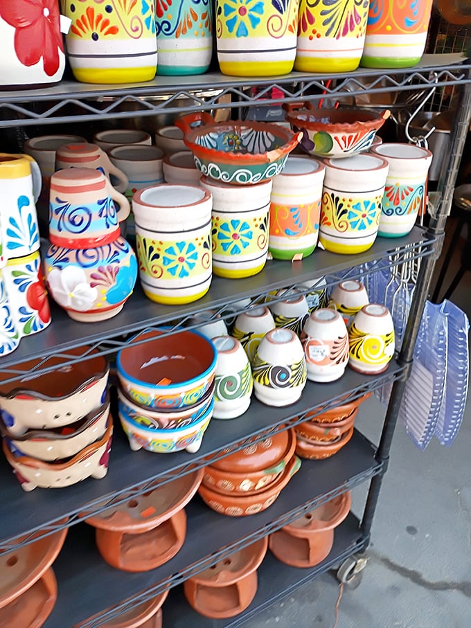 Terra cotta treasures waiting to cradle your succulents or that herb garden you swear you'll actually water this time.