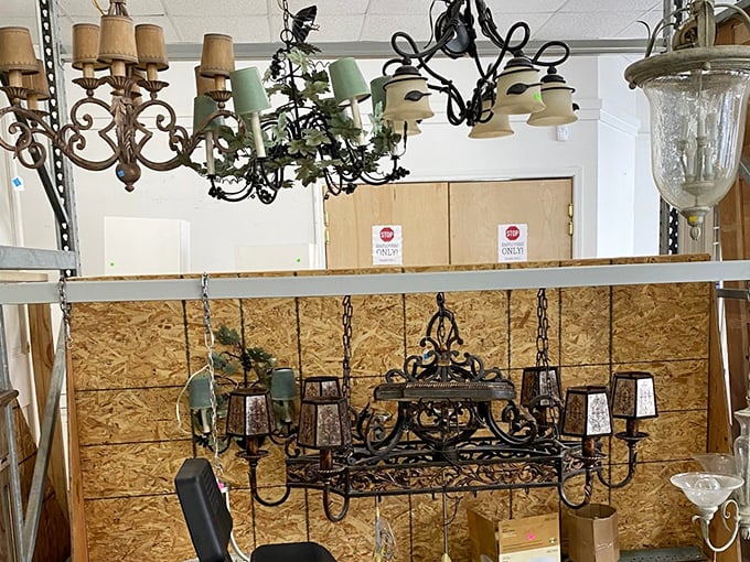 Chandelier heaven! These hanging masterpieces range from "Downtown Abbey elegant" to "rustic cabin chic"—illumination for every imagination.