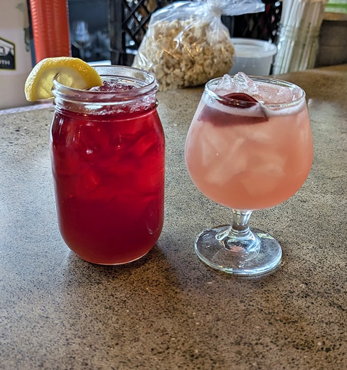 Cocktails that look like they belong in a summer daydream—refreshing, colorful, and guaranteed to make waiting for your meatballs a pleasure.