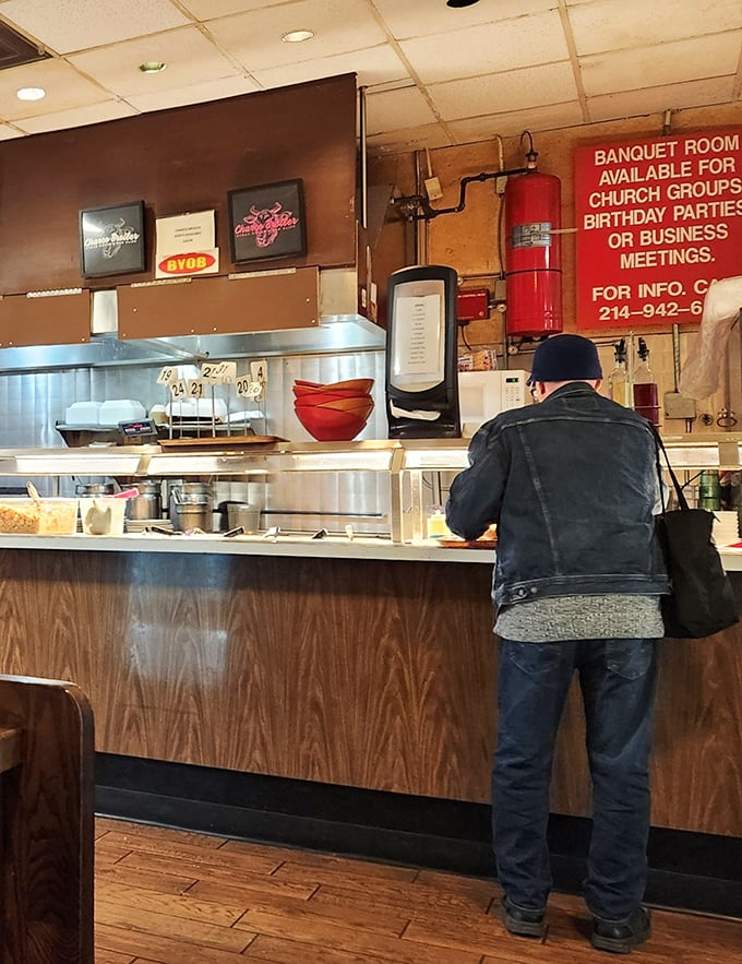 Where the magic happens – a no-nonsense counter where orders are placed, pleasantries exchanged, and memories begin their journey.
