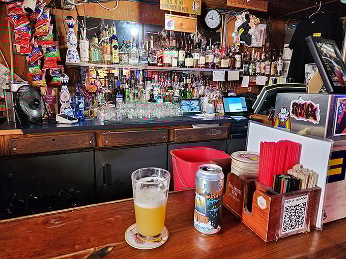 The bar doesn't just serve drinks—it serves as mission control for some of Oregon's most anticipated fried chicken.