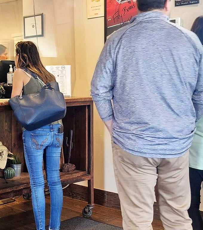 The ordering counter – where culinary dreams come true and strangers become friends united by their quest for exceptional fry bread.