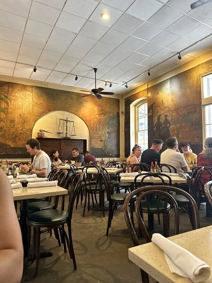 Full tables, happy faces—the universal language of "you've made an excellent dining decision" spoken fluently here.