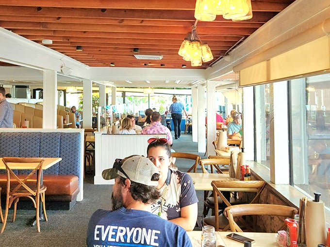 The bustling dining room hums with the universal language of satisfied diners—a symphony of "mmms" and "you've got to try this" that needs no translation.