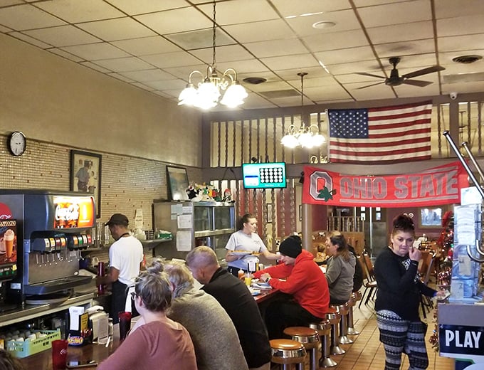 The counter buzzes with locals who've made this their second kitchen – where everybody might not know your name yet, but they soon will.