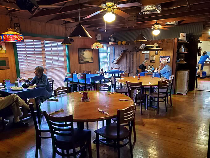 Where seafood dreams come to life—wooden tables, nautical decor, and the promise of dishes that transport you straight to coastal New England.