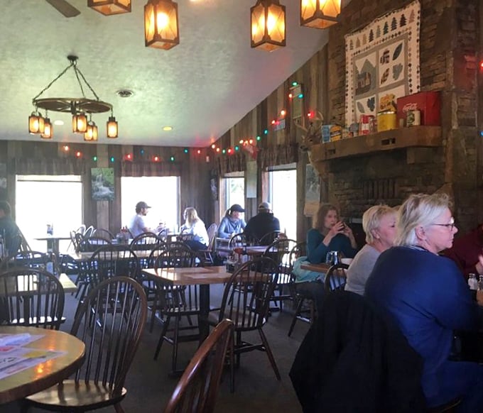 Where locals gather to solve the world's problems over coffee and pie—democracy in action, with better desserts.
