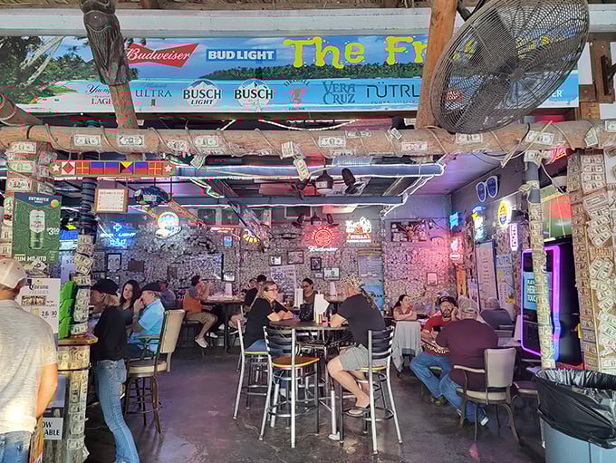 Where strangers become friends over shared tables and fresh seafood. The Freezer's packed house isn't just about the food—it's about the communal experience.