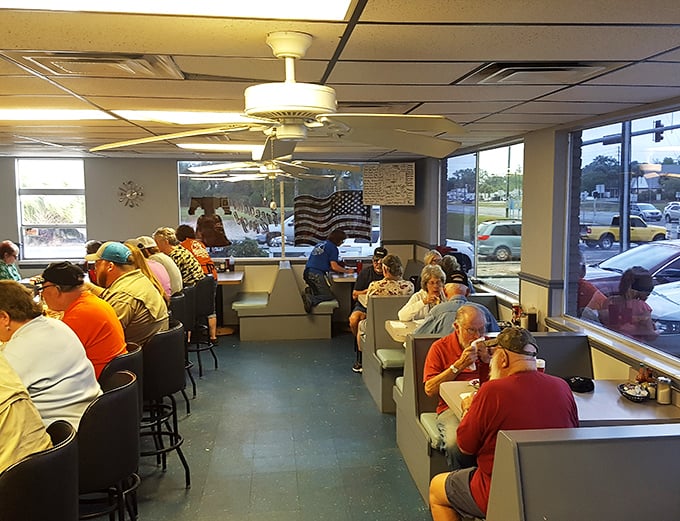 Where locals gather to solve the world's problems over coffee and eggs – Congress could learn a thing or two here. 